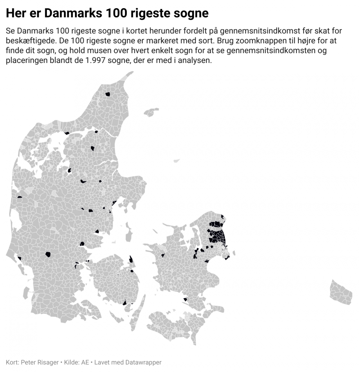 Her er Danmarks 100 rigeste sogne - NB Økonomi