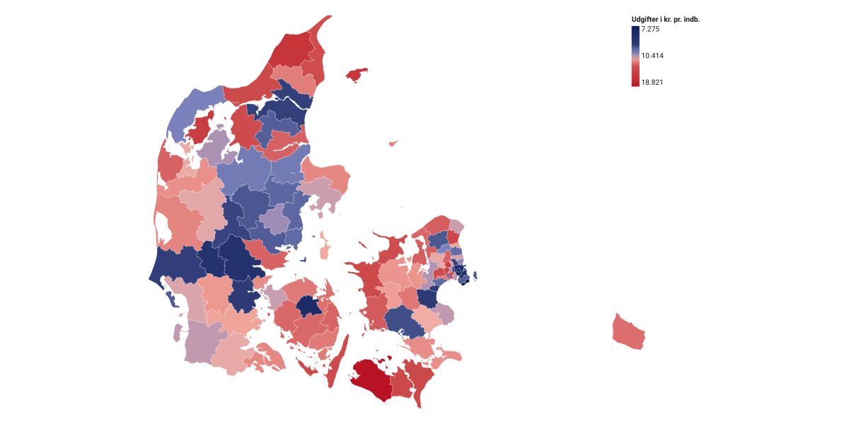 Så meget bruger de enkelte kommuner på handicapområdet i 2022 - NB Kommune Så meget bruger de enkelte kommuner på handicapområdet i 2022 - NB Kommune